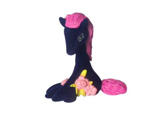 Piccoli giocattoli animali affollati divertenti, giocattoli della figurina del cavallo del PVC del blu reale per i bambini