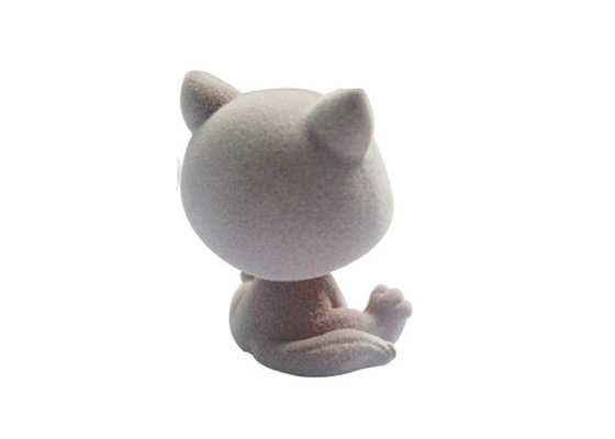 Iniezione del giocattolo del gatto di Kitty farcita capsula grigio chiaro per il distributore automatico