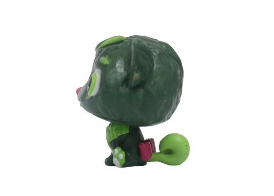 Il gatto di plastica del fumetto mobile calcola arancio inoffensivo/verde per Keychain