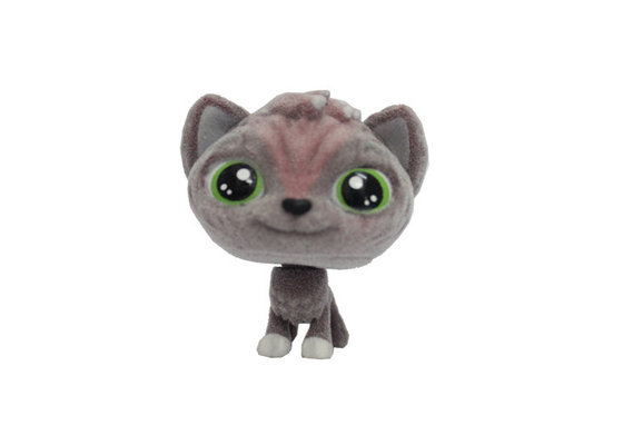 Il gatto di plastica libero del PVC del ftalato del bambino calcola sveglio con trasparente affollato