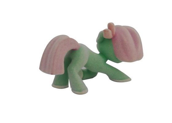 Vivid Green Beautiful Plastic Pony Toys , Small Original My Little Pony Plastic Toys