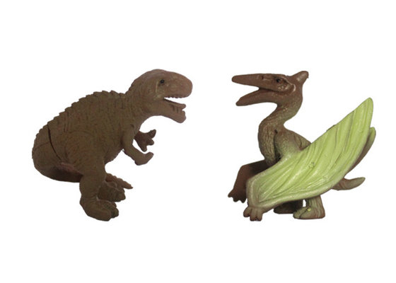 Certificazione di plastica d'annata prescolare di plastica di stile EN71 della tasca dei dinosauri del commestibile