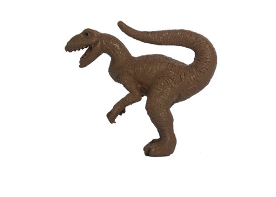 Giocattoli di plastica del dinosauro su misura EN71, 5.5cm Drak Brown pochi dinosauri di plastica