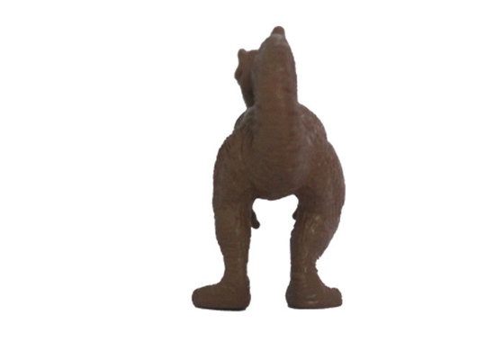 Giocattoli di plastica del dinosauro su misura EN71, 5.5cm Drak Brown pochi dinosauri di plastica
