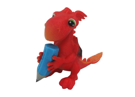Grande progettazione del fumetto della bocca dei giocattoli di plastica freschi molli a 2,5 pollici del dinosauro per il gioco dei bambini