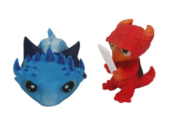Giocattoli di plastica educativi amichevoli eco- del dinosauro 3" norma dell'en 71 di progettazione del fumetto della scala