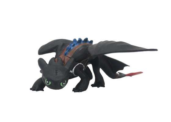 L'ambiente protegge le figure di plastica a 4 pollici nero naturale del giocattolo del drago del PVC Disney
