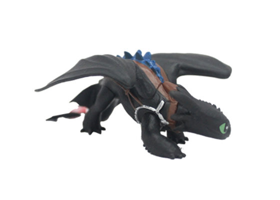 L'ambiente protegge le figure di plastica a 4 pollici nero naturale del giocattolo del drago del PVC Disney