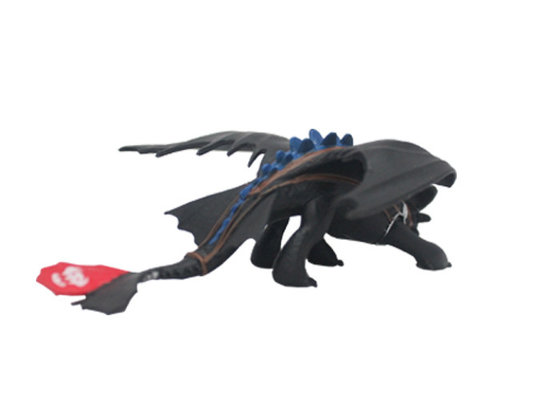 L'ambiente protegge le figure di plastica a 4 pollici nero naturale del giocattolo del drago del PVC Disney