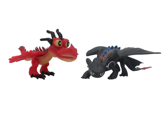 Figure di plastica rosse speciali di Disney, giocattoli amichevoli eco- di film del drago del PVC per i bambini