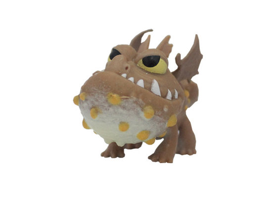 Le forti figure di plastica gialle scure di Disney, drago ambientale del PVC calcola i giocattoli