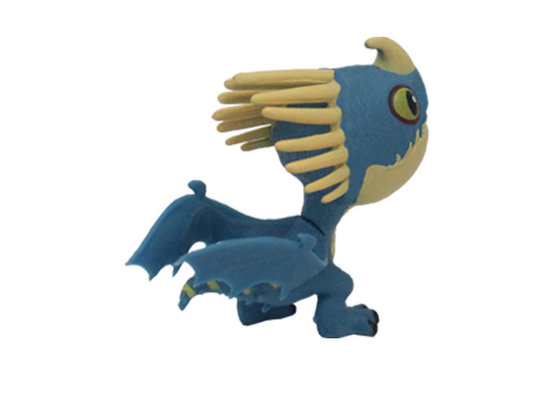 Le figure di plastica uniche professionali di Disney, drago a 3 pollici blu di film gioca