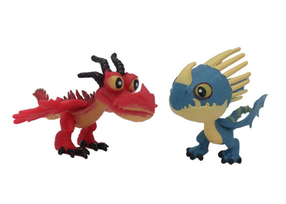 Le figure di plastica uniche professionali di Disney, drago a 3 pollici blu di film gioca