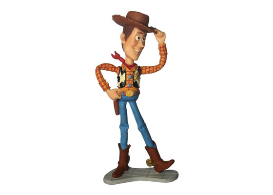 Figure di plastica maschii divertenti di Disney, action figure di Woody dello sceriffo del cowboy del TPE di 12cm