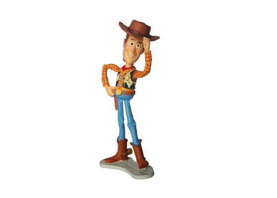 Figure di plastica maschii divertenti di Disney, action figure di Woody dello sceriffo del cowboy del TPE di 12cm