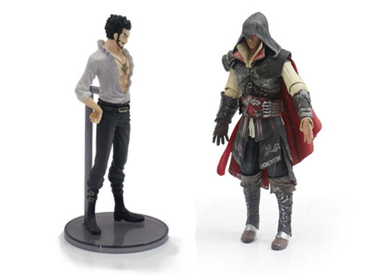 Giocattoli vivi bianchi delle action figure di Mihavk, action figure di un pezzo raccoglibili di anime