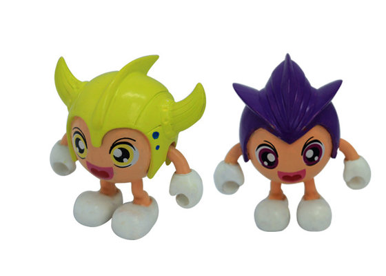 PVC non tossico su misura delle mini action figure dei ragazzi con il casco giallo