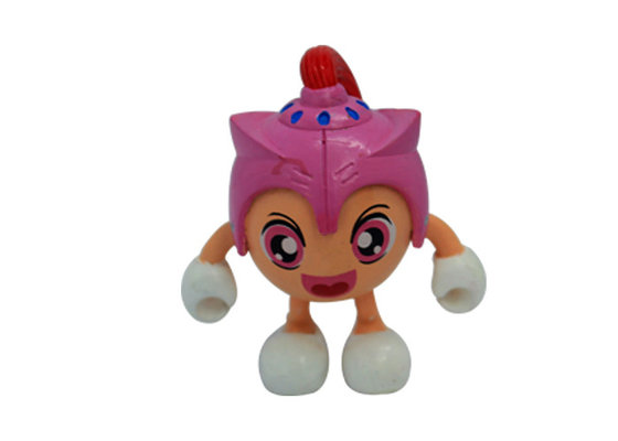 Grande stile della bocca di piccolo rosa fresco di plastica sveglio delle action figure per la decorazione domestica
