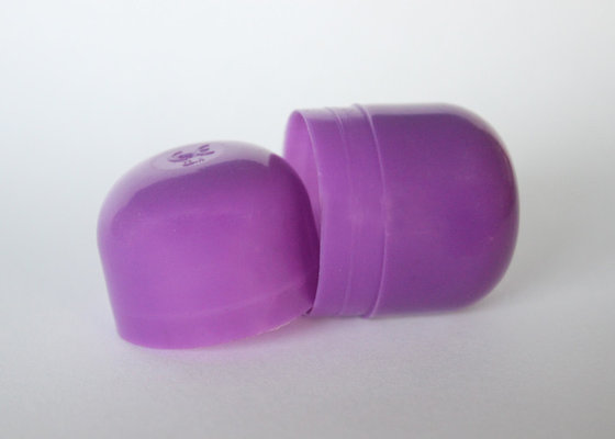 Piccole capsule di plastica porpora del giocattolo, capsule vuote divertenti del distributore automatico di festival 6cm