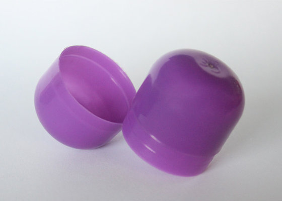 Piccole capsule di plastica porpora del giocattolo, capsule vuote divertenti del distributore automatico di festival 6cm