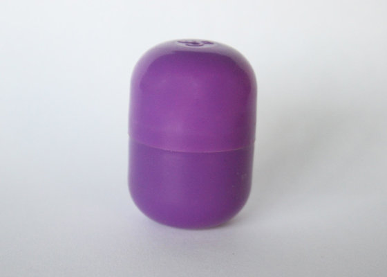 Piccole capsule di plastica porpora del giocattolo, capsule vuote divertenti del distributore automatico di festival 6cm