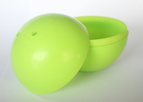 Capsule di plastica verdi solide del giocattolo, capsule di plastica rotonde del giocattolo dell'uovo di 7cm per i distributori automatici