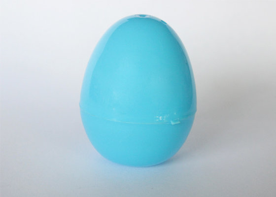 Il distributore automatico vuoto di plastica collettivo incapsula l'uovo ovale blu per la decorazione di festa