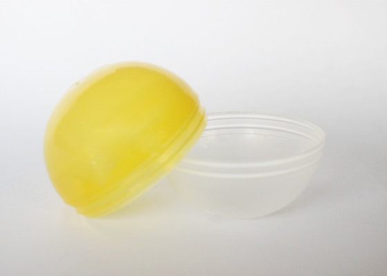 la vendita di plastica dei bambini di 4.5cm incapsula l'uovo di Pasqua Giallo trasparente