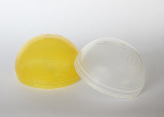 la vendita di plastica dei bambini di 4.5cm incapsula l'uovo di Pasqua Giallo trasparente