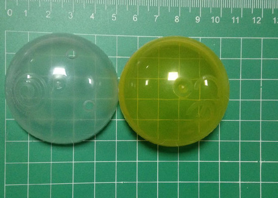 la vendita di plastica dei bambini di 4.5cm incapsula l'uovo di Pasqua Giallo trasparente