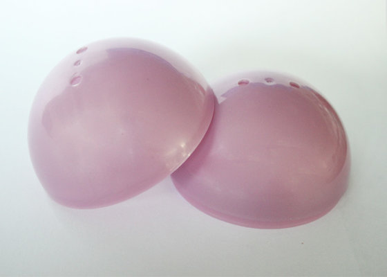 Palla di plastica di rosa del commestibile la piccola incapsula intorno all'uovo per i giocattoli del bambino