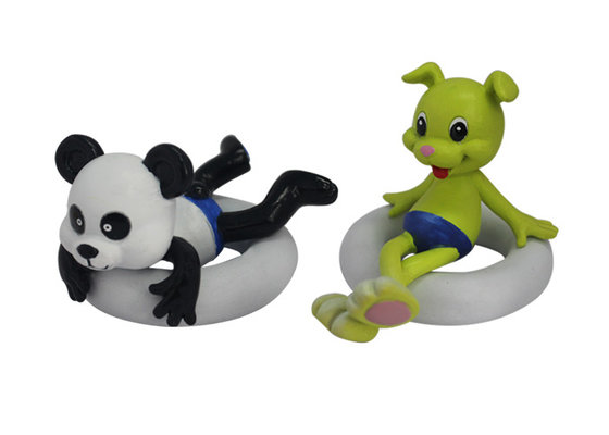 Il bagno sveglio cambiante delle ragazze di colore dell'acqua calda gioca giocattolo durevole del panda di 10cm il mini