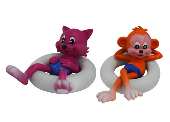 Il colore del vinile che cambia il bagno unico gioca il bambino con il lupo dell'animale dell'en 71 del cerchio di nuoto