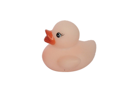 Bambini cambianti di colore che fanno galleggiare i giocattoli del bagno con stile di gomma dell'anatra stampato logo