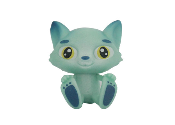 I giocattoli miniatura di plastica verdi amichevoli eco-, animali miniatura del cucciolo di lupo del PVC gioca 2" per il guscio d'uovo