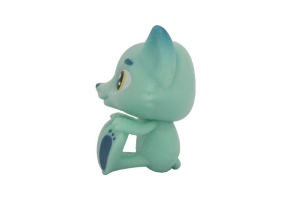 I giocattoli miniatura di plastica verdi amichevoli eco-, animali miniatura del cucciolo di lupo del PVC gioca 2" per il guscio d'uovo