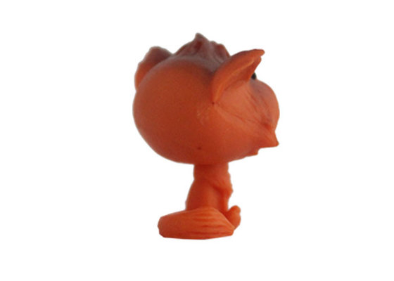 Approvazione arrabbiata arancio di progettazione BSCI del gatto dei piccoli giocattoli miniatura di plastica non tossici