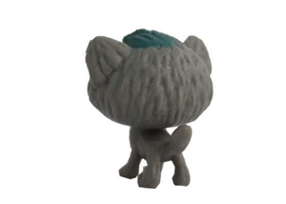 I giocattoli miniatura di plastica grigi amichevoli di Eco, dimagriscono 2,5" figure di plastica del gatto della capsula