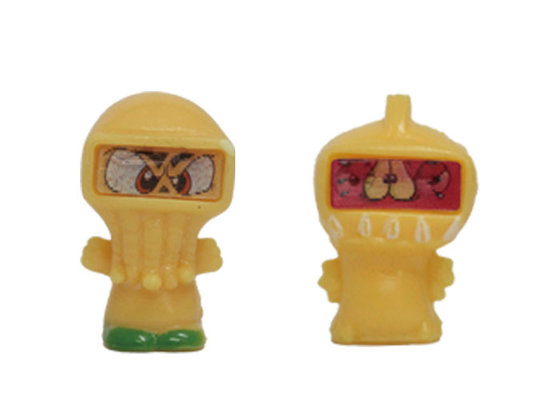 Altezza portatile di progettazione 4cm dell'uomo dello spazio dei piccoli giocattoli di plastica adorabili gialli lavabili