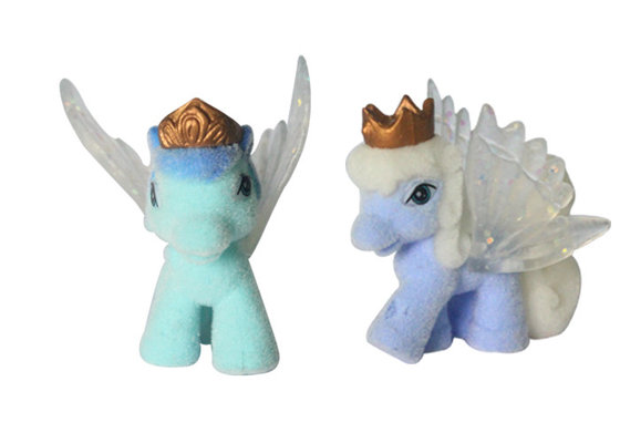 Giocattolo libero della capsula del PVC del ftalato mini, figurine animali affollate verde chiaro per il gioco del bambino