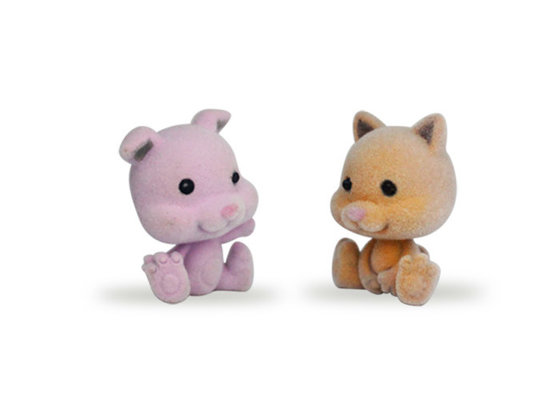 Progettazione miniatura del fumetto di rosa di divertimento del giocattolo del maiale dei bambini per il guscio d'uovo