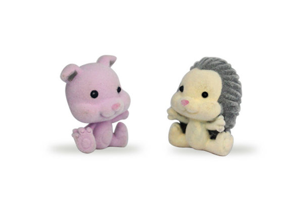 Progettazione miniatura del fumetto di rosa di divertimento del giocattolo del maiale dei bambini per il guscio d'uovo
