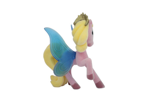 Ala blu non tossica molle del PVC i miei piccoli giocattoli del cavallino per la coda lunga di altezza dei bambini 8cm