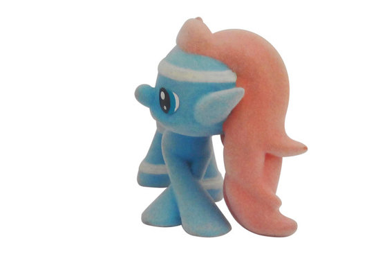 2 inch Male Little Plastic Pony Toys With Long Hair and Short Tail