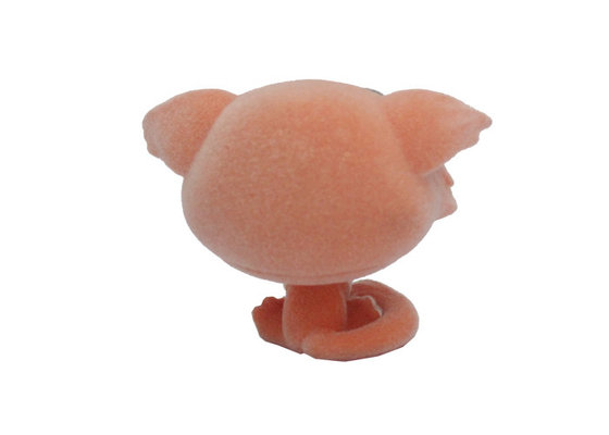 Giocattoli animali affollati amichevoli eco- gialli, giocattolo del gatto dei bambini di 4.5cm