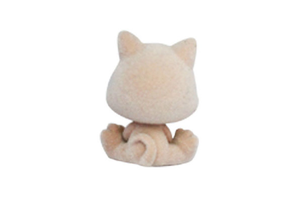 Mini giocattolo della capsula dell'orso giallo, figura animale materiale 1,5" di TPR altezza