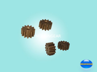 Custom high precision brass spur gear wheel by CNC machining for electric motor