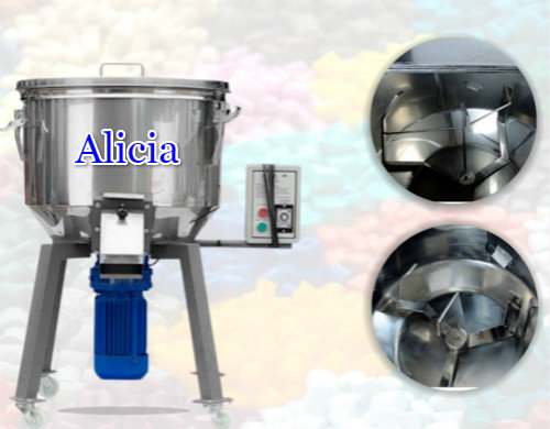 50KG Plastic Raw Material Vertical Dry Mixing Plastic Pellet Color Mixer Machine