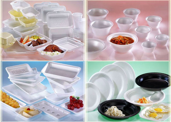 Fast Food PS Foam Tray Simple Design Environmentally Friendly For Wedding Use