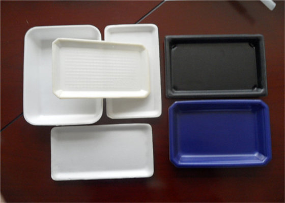 Multi - Color Plastic Packaging Trays For Restaurant Cafeteria Dinner Pizzeria